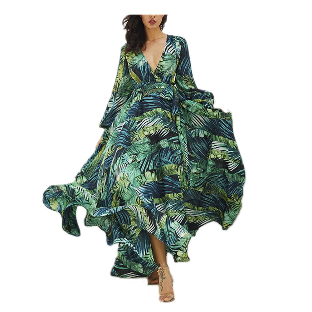 Click here for Generic Women‘ S Boho Maxi Dress Tropical Floral S... prices