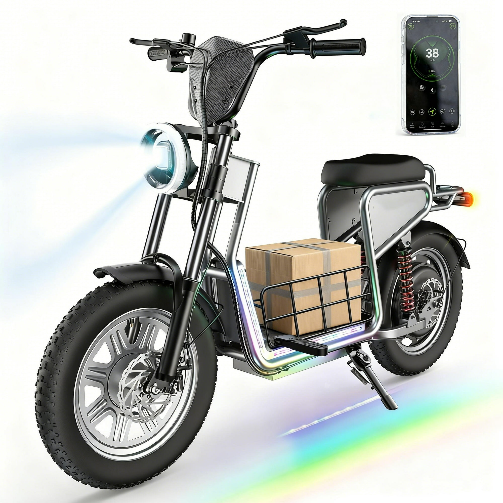 Click here for Flyoro 1200w Motor Electric Scooter With Seat 43+... prices