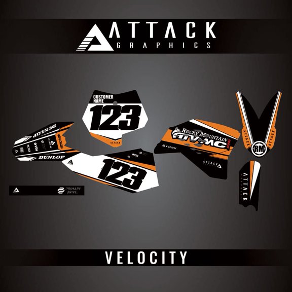 Attack Graphics Custom Renegade Complete Bike Graphics Kit for KTM 65 ...