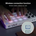 Wireless MIDI Controller Pads, Portable USB MIDI Keyboard with 16 MPC ...