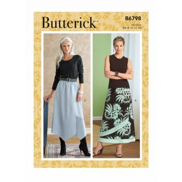Butterick Sewing Pattern 6784 - Misses' Dress, Size: Y (4-6-8-10-12-14 ...