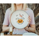Sanrio Hello Kitty Pumpkin Boo 9-Inch Ceramic Coupe Dinner Bowl ...