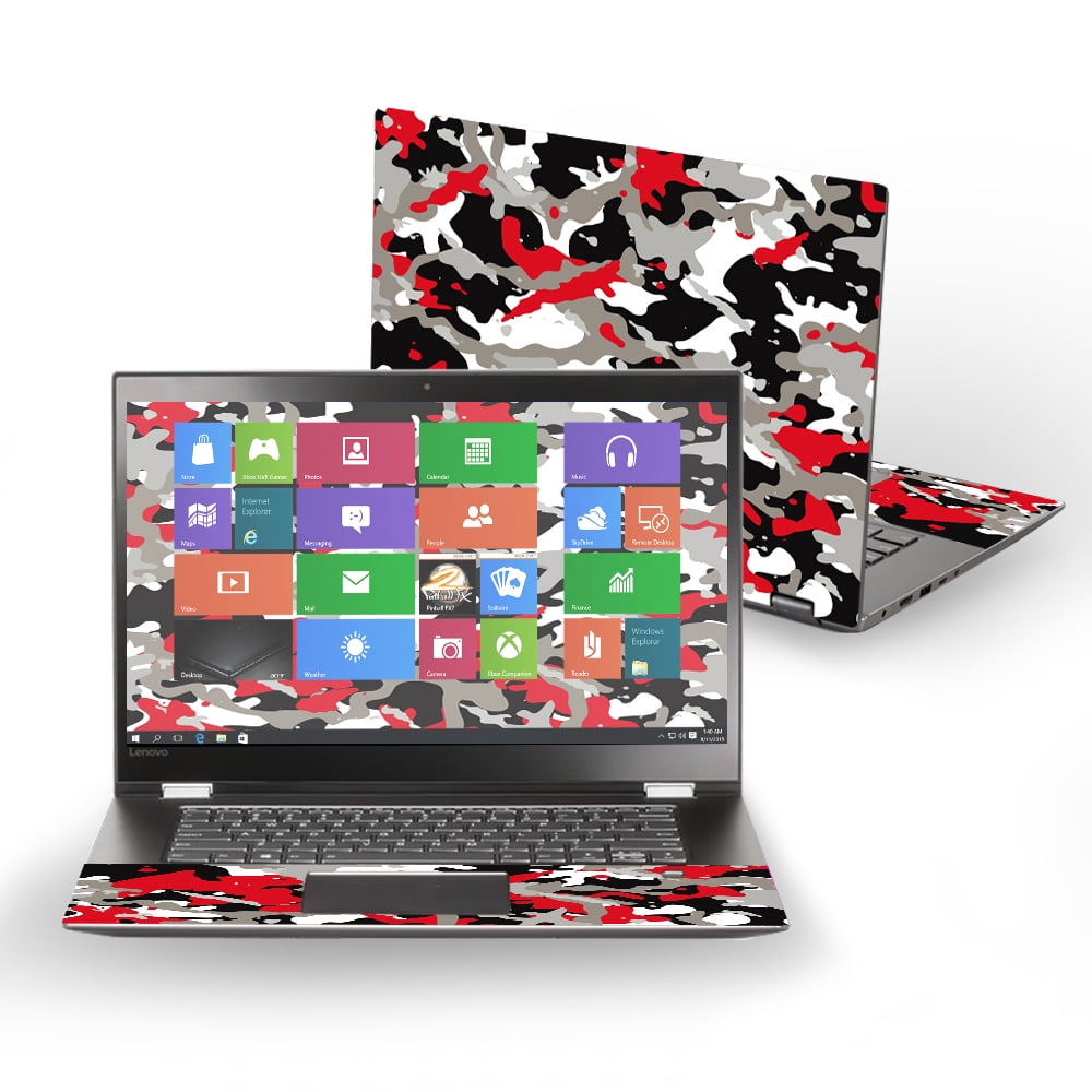 Skin Decal Wrap Compatible With Lenovo Flex 5 14" (2017) Red Camo ...