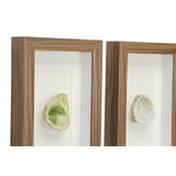 Decmode Boho Style Green & White Crystal Geode Shadow Box Wall Décor in ...