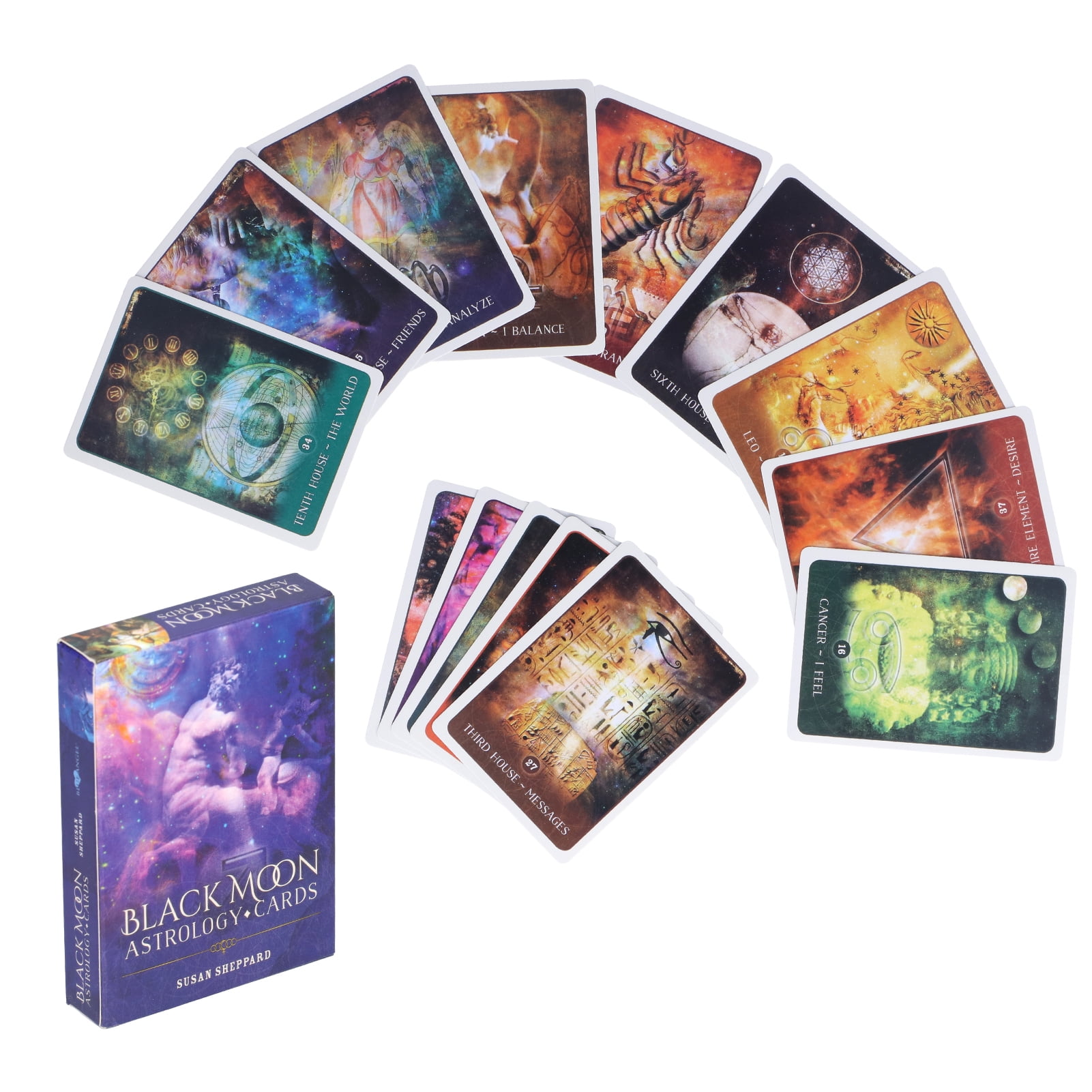 QIILU Simulation Educational Toy Party Tarot Card Deck Portable Fate ...
