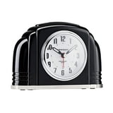 Crosley Black Vintage Art Deco Analog QA Desk or Bedside Alarm Clock ...