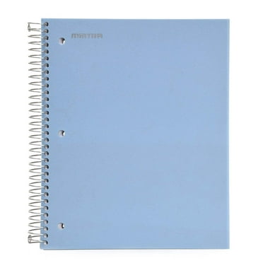 5-Subject Multi Spiral School Notebook - College Ruled, Durable Poly ...