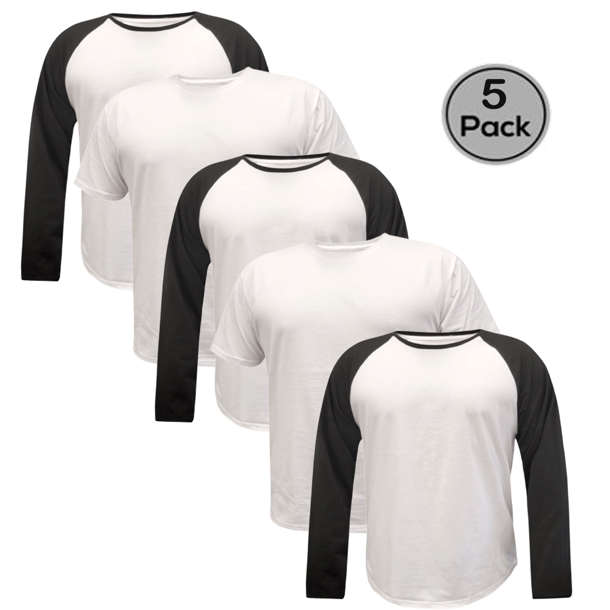 Click here for Blank Activewear  Pack Of 5 Mens T-Shirt  50/50  C... prices
