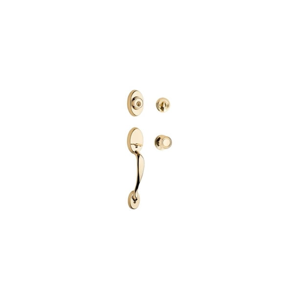 Kwikset Polished Brass Chelsea® Handleset With Cameron® Knob - Walmart.com