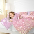 Feelyou Initial P Letter Full Size Comforter Sets for Kids, Girly Pink ...