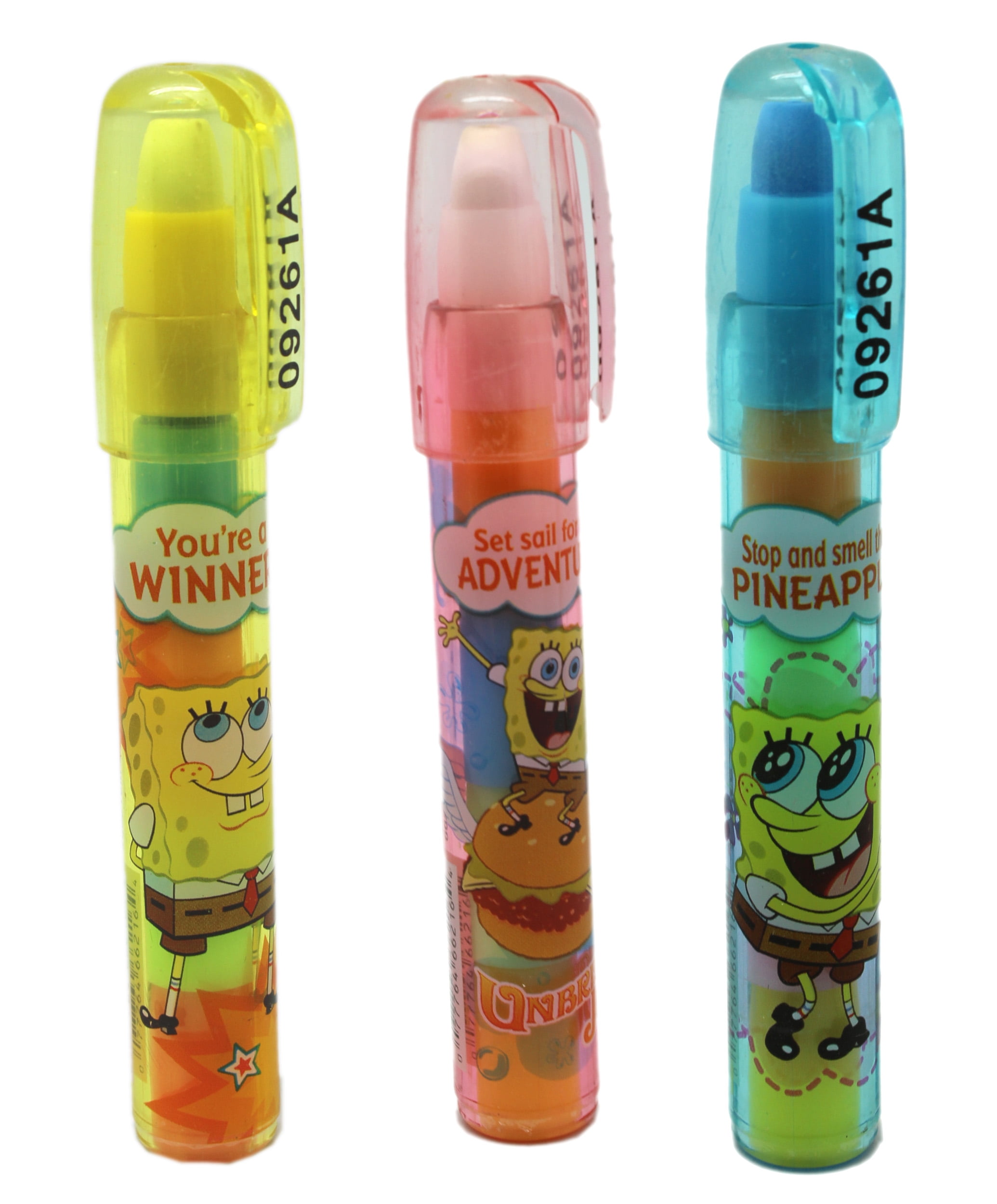 Spongebob Assorted Color and Design Case Eraser Cartridge Pens (2pc ...