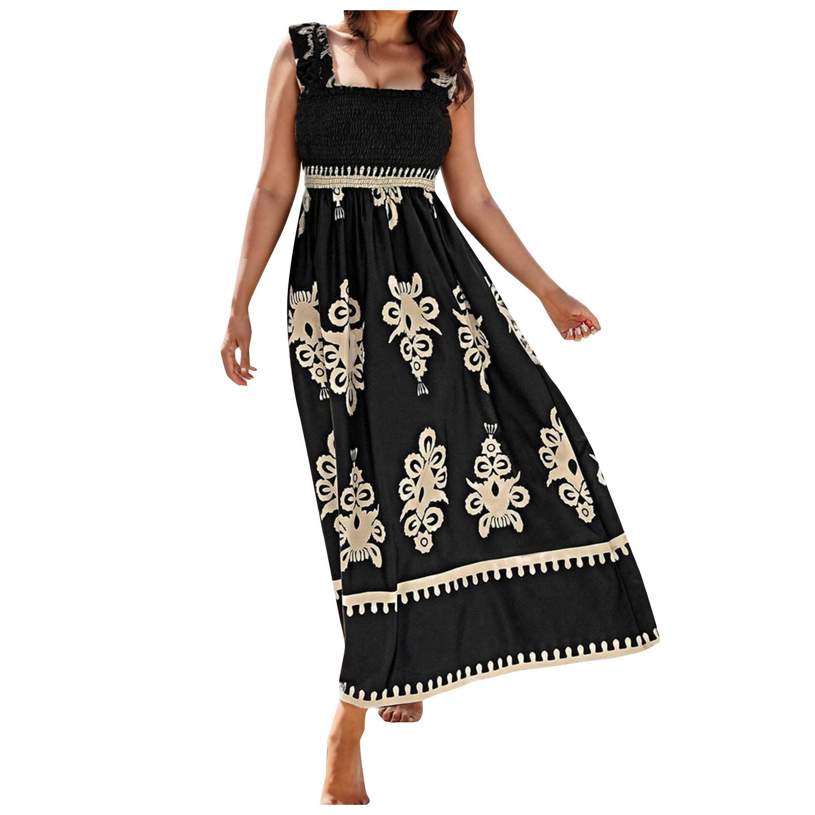 Click here for Tjazfjpa Fall Maternity Dress Womens Smocked Sleev... prices