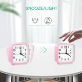 AMIR Silent Alarm Clock, Snooze & Light, Loud for Kids, Elderly, Heavy ...