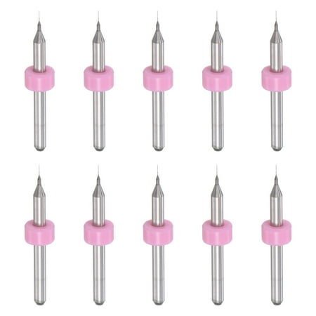 Uxcell 1/8" Shank 0.15mm Tungsten Carbide CNC Engraving Micro PCB Drill ...