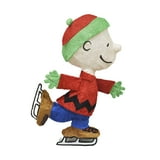 Peanuts 32INCH 3D Lighted LED Outdoor Lawn Decorations: Skating Charlie ...