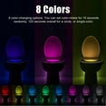 Motion Activated LED Toilet Light 3-Pack, Night Light Operated Sensor ...
