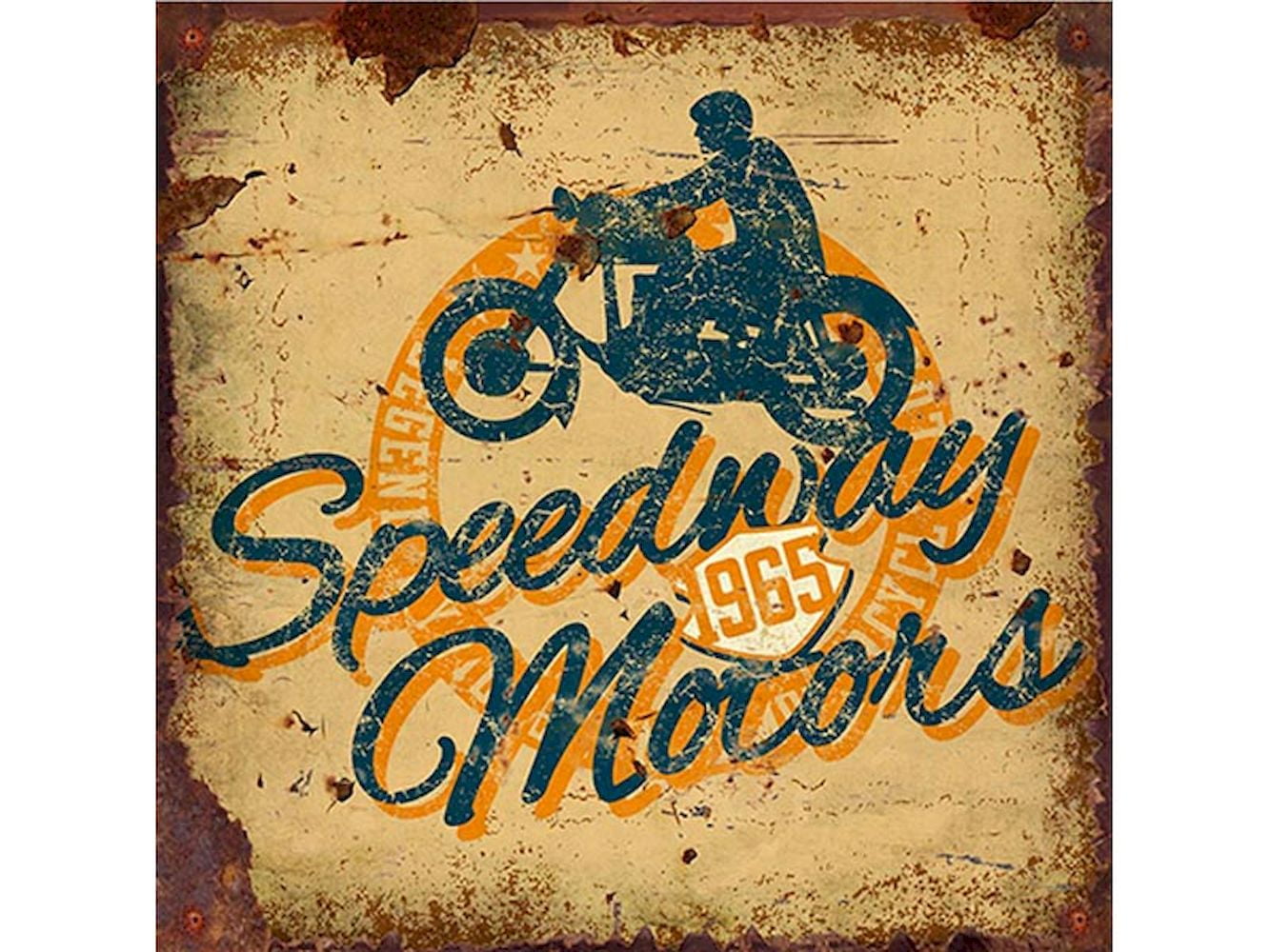 "Speedway Motor" Metal Sign - Walmart.com