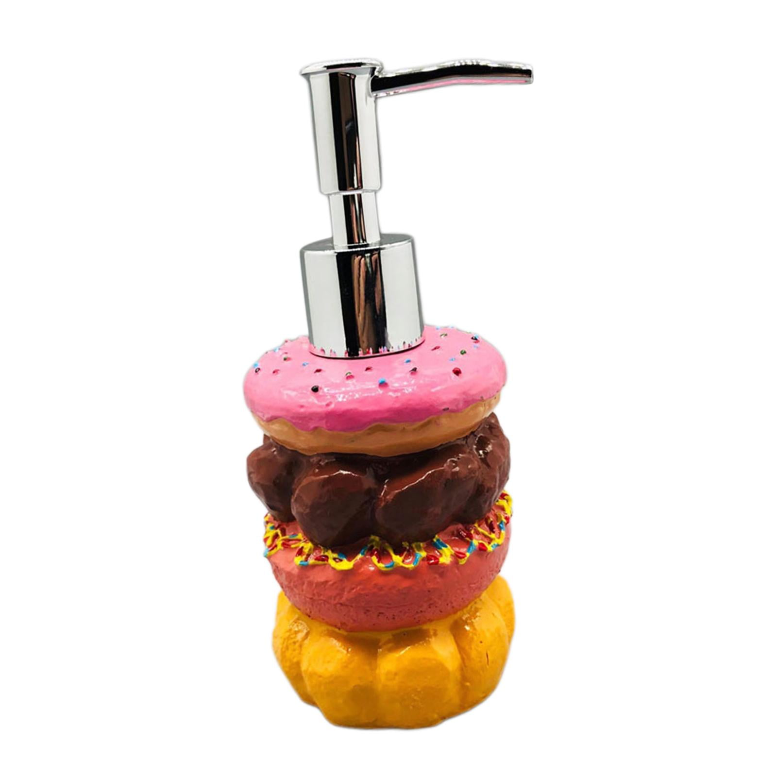 Cute Donut Soap Dispenser Shower Dispenser Refillable Pump Dispenser