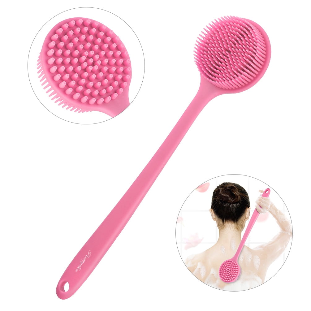 50 Off Silicone Bath Body Brush Practical Back Scrubber Long Handle
