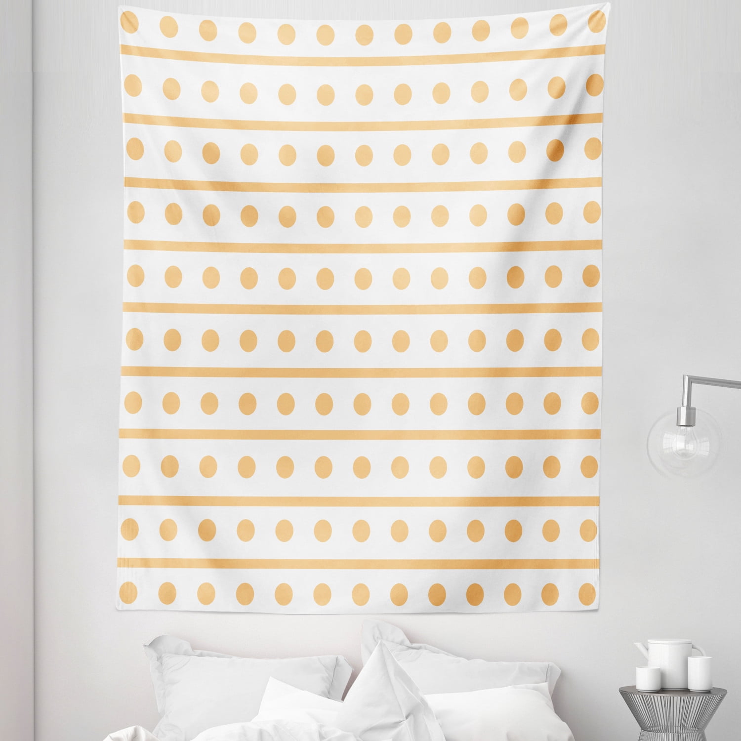 Geometric Tapestry, Simplistic Monochrome Background with Continuous ...
