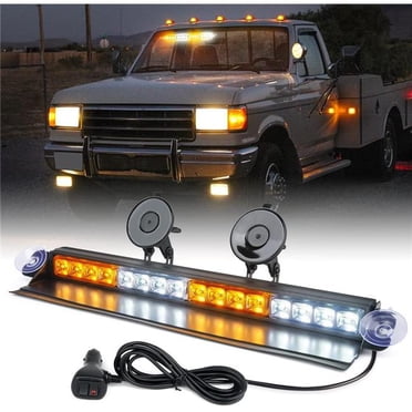 Xprite Unmarked Series Dual LED Windshield Strobe Lights - Walmart.com