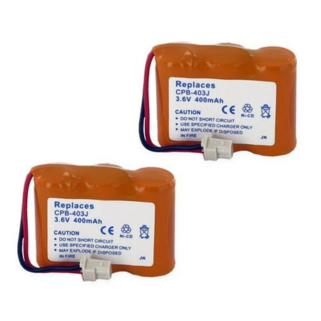 Vtech CS5121 Cordless Phone Battery Combo-Pack Includes: 2 x EM-CPB ...