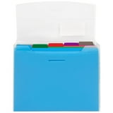 JAM Paper Files Storage Box, Clear Box & Colored Files, 12.5 x 9.5 3.5 ...