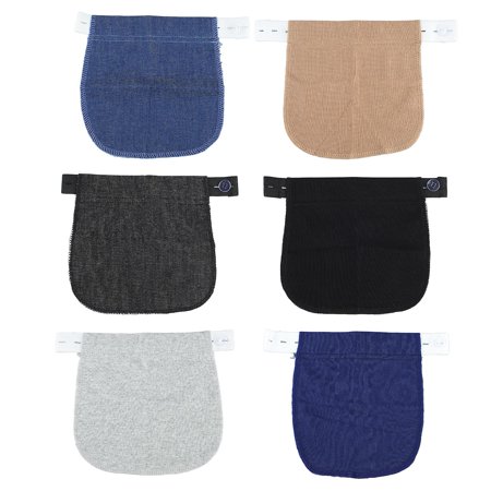 6pcs Adjust Maternity Pants Extender 6 Colors Soft Nylon Pregnancy ...