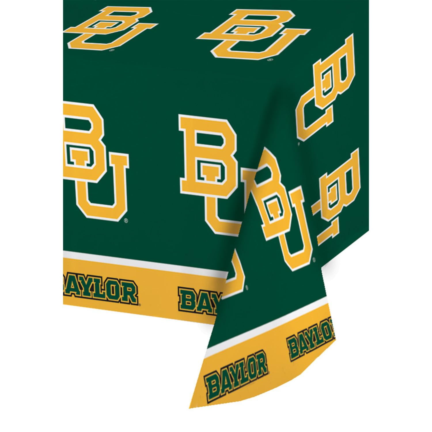 Club Pack of 12 Green and Yellow Baylor University NCAA Plastic Picnic ...