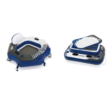 Intex Double Adult Inflatable Large Lounge River Run II 2-Person Water ...