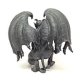 Atl Short Horned Gargoyle Dark Winged Guardian Garden Statues ...