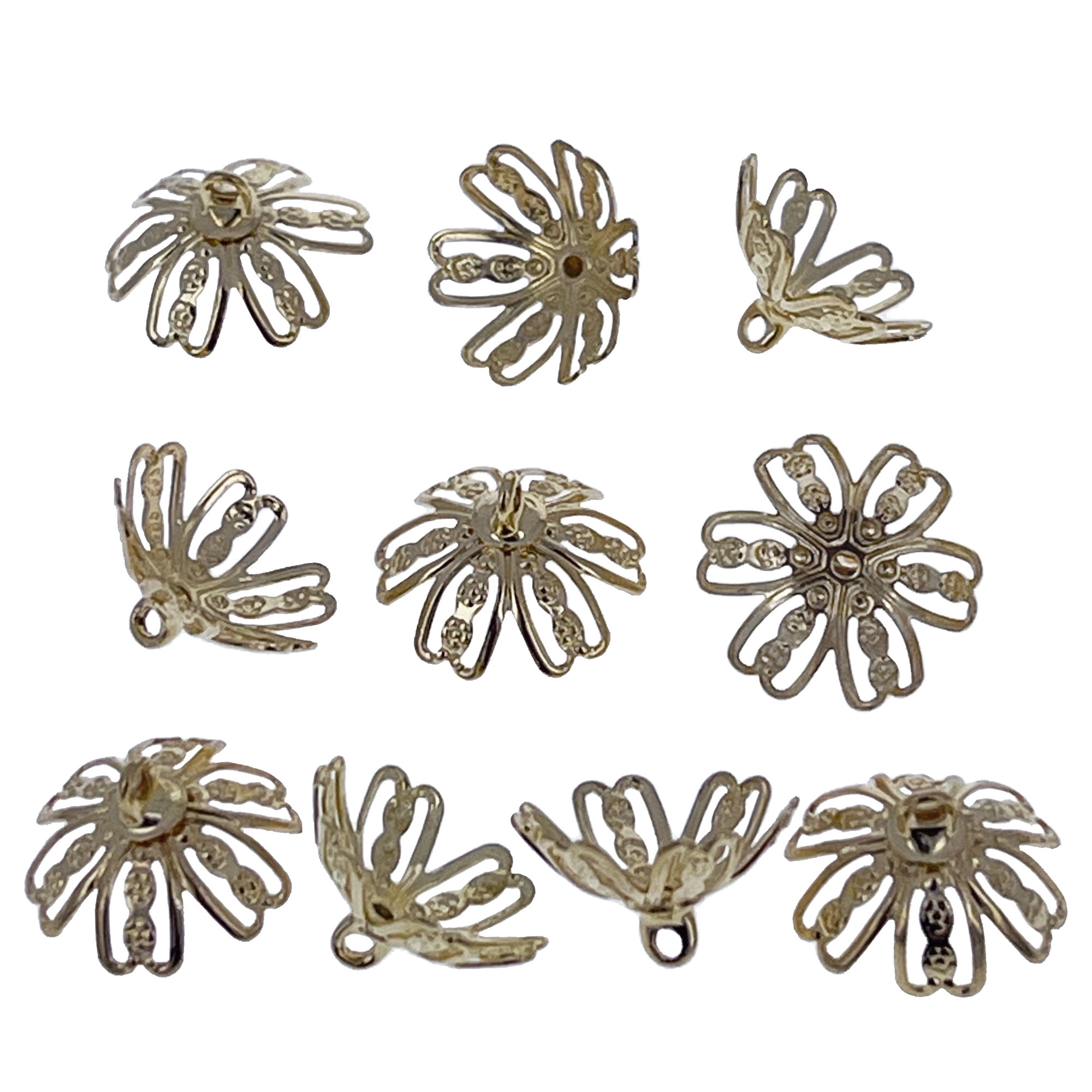 Home & Living Home Improvement End Caps Egg Top Findings 10 Gold Tone ...