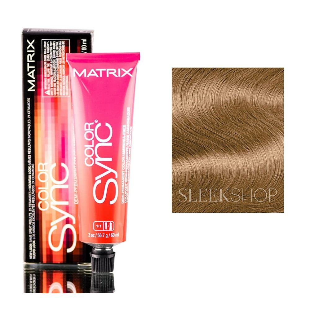 Matrix - Matrix Color Sync, Hair Color, Demi-Permanent Haircolor - 8N ...