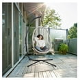 Hammock Chair Stand Only, Heavy Duty Steel C-Stand with Spring Hook ...