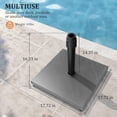 45lbs Patio Umbrella Base - Heavy Duty Outdoor Patio Market Umbrella ...