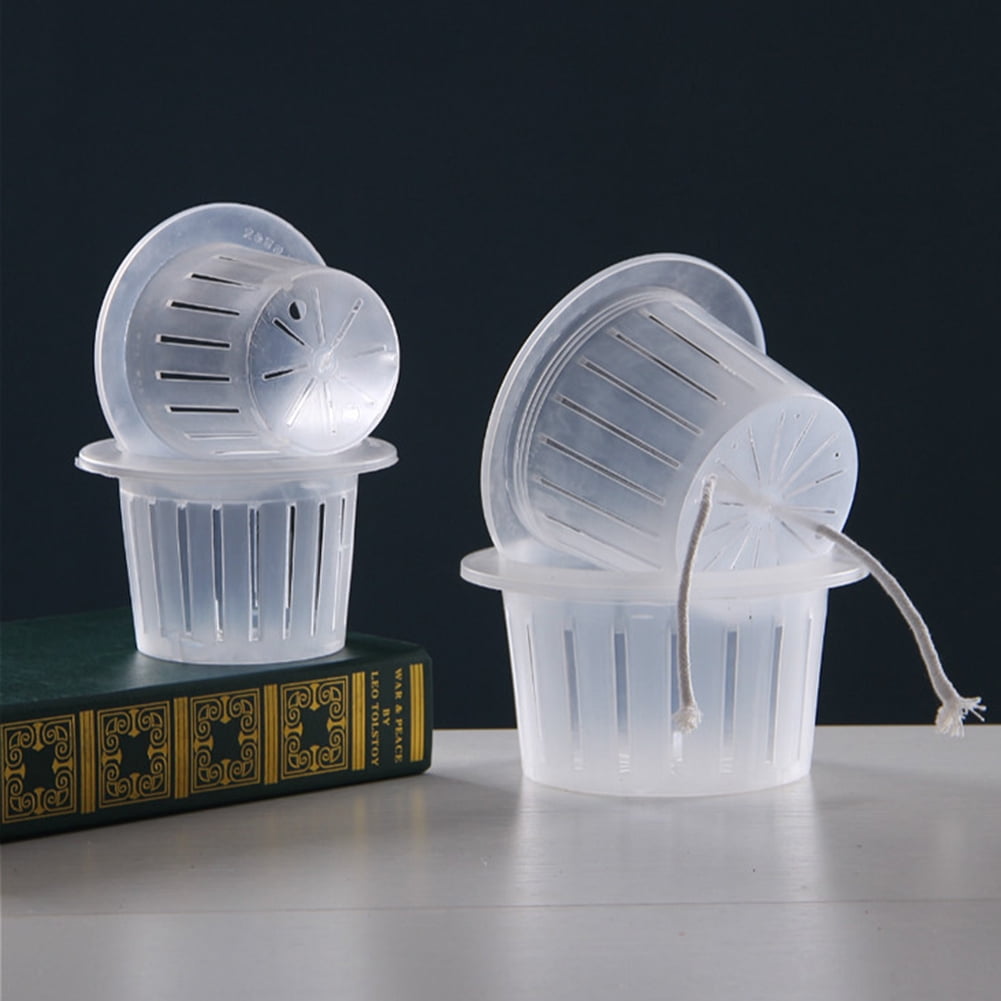 SPRING PARK 10Pcs Net Cup Set, Garden Plastic Net Cup Net Cups Slotted ...