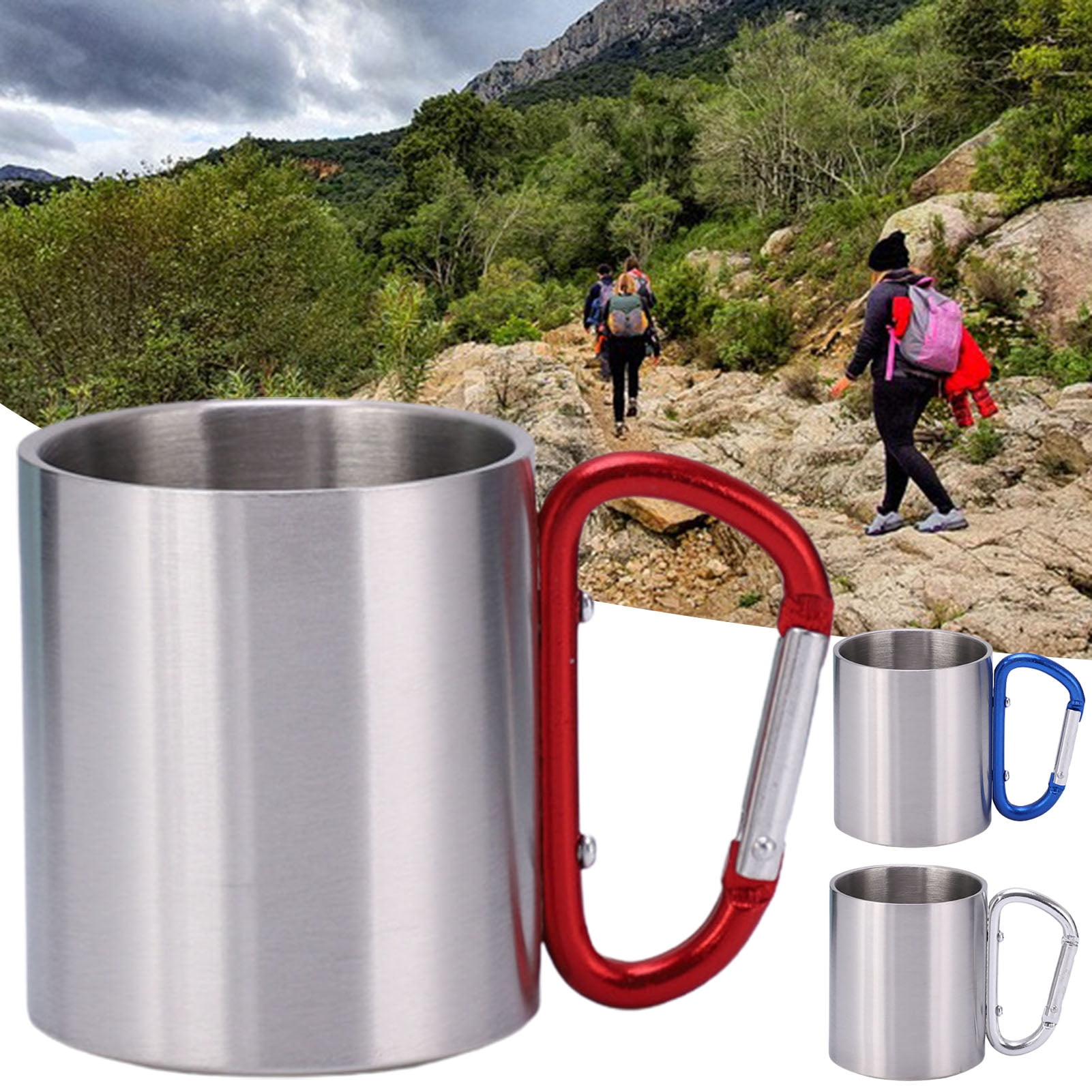 Click here for Unbranded 220ml Camping Cup Portable Non-Slip Stai... prices