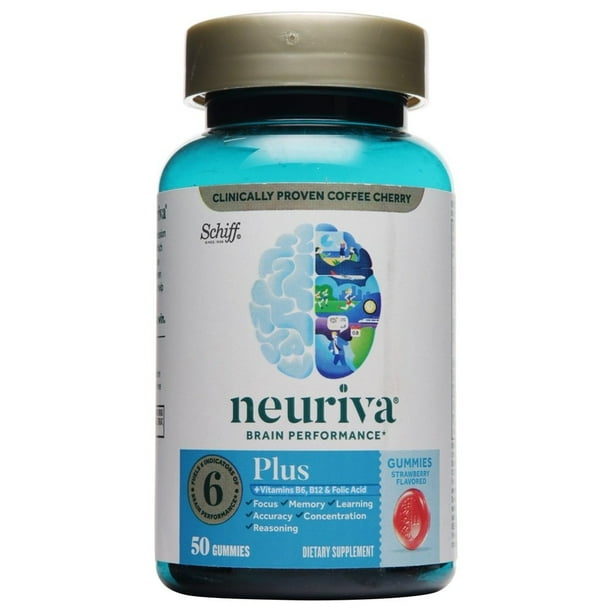 Neuriva - Brain Performance Plus Strawberry - 50 Gummies - Walmart.ca