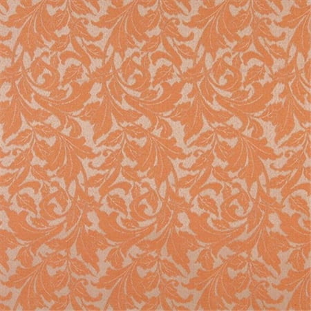 Designer Fabrics F603 54 in. Wide Orange, Floral Leaf Outdoor, Indoor ...
