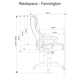 Realspace® Fennington Bonded Leather High-Back Chair, Brown/Black ...