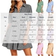 ClodeEU Women's Collared Button Down Short Sleeve Shirt Dress,Casual ...