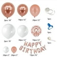Cooary 127 Pcs Balloons Different Sizes 5/10/12/18 Inch Dusty Rose Gold ...