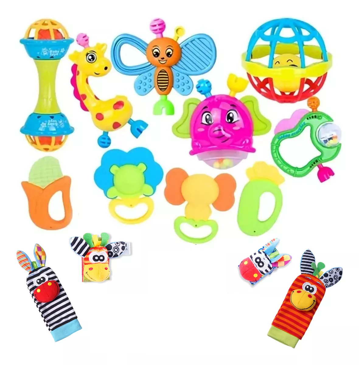 Sonajas Para Bebe Calcetines Juguetes Para Bebes De 3 Meses | Bodega ...