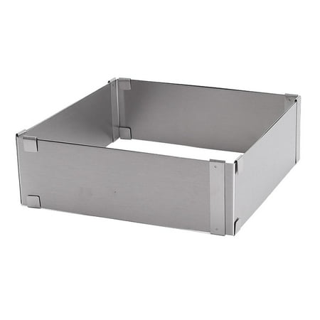 July Memor Adjustable Square Mousse Cake Mold Stainless Steel Dessert ...