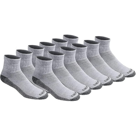HTWW Men's Dri-tech Moisture Control Quarter Socks Multipack | Walmart ...