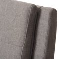 Baxton Studio Camile Modern and Contemporary Grey Fabric Upholstered 4 ...