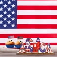 4th of July America Fireworks Wooden Table Sign, Patriotic Red White ...