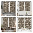 Black and Brown Leopard Print Blackout Curtains,Triple Weaved Fabric ...