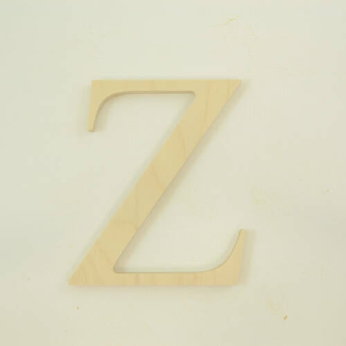 Package of 1, 10 Inch X 3/4" Thickness Baltic Birch Wood Letter Z in ...