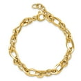 Primal Gold 14 Karat Yellow Gold Polished Fancy Link 7 Inch Bracelet ...